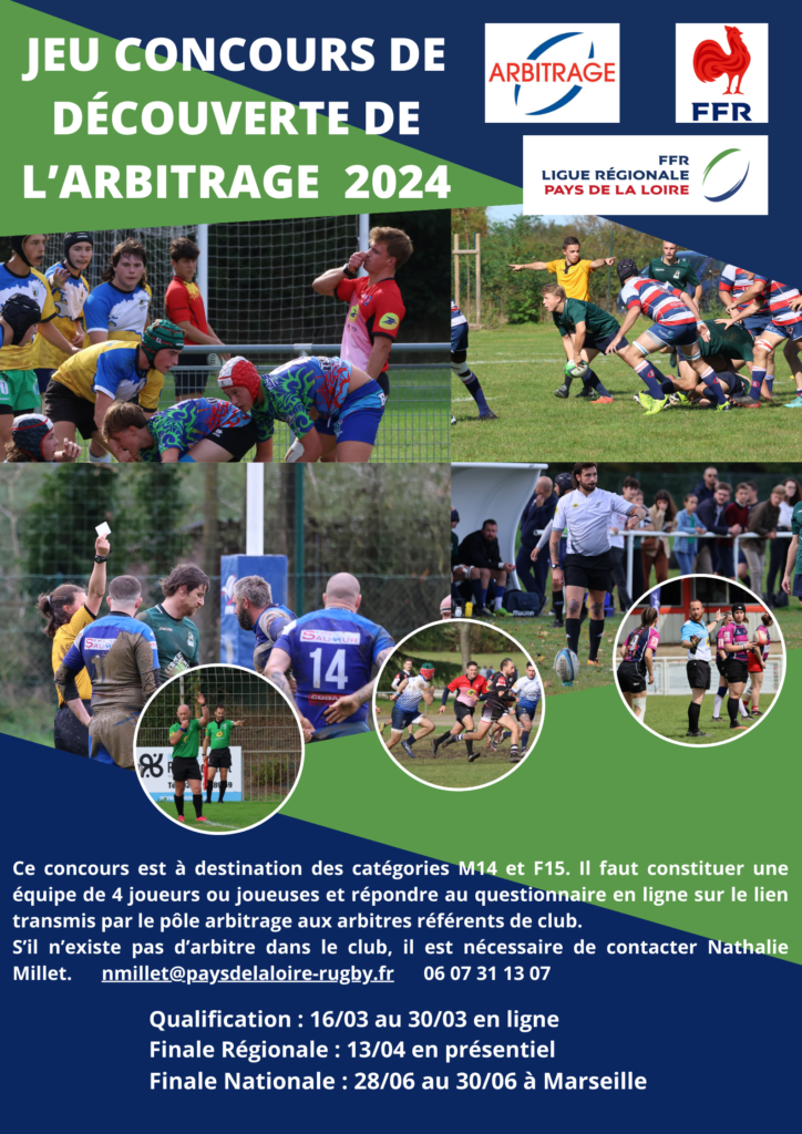 Jeu Concours Découverte de l’Arbitrage 2024 réservé aux EDR